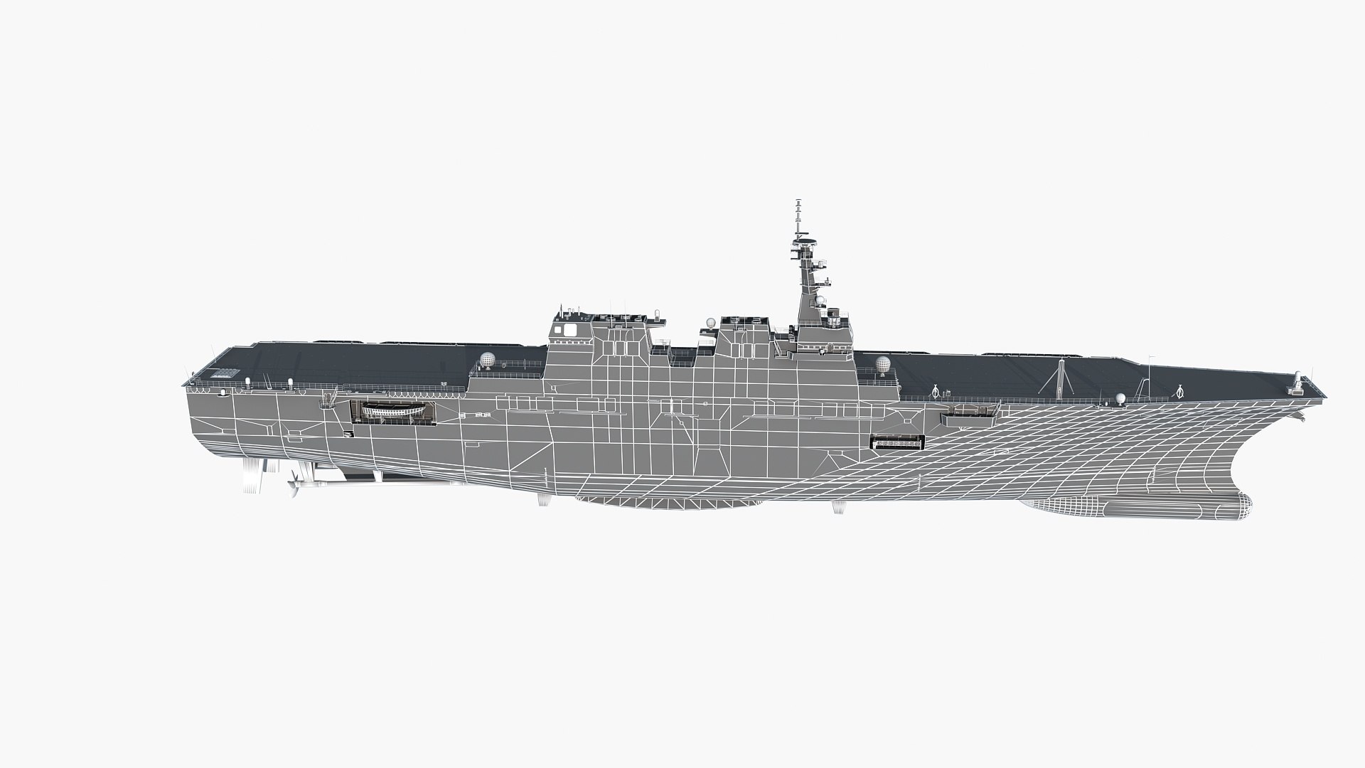 Hyuga Class Helicopter Destroyer 181 Model - TurboSquid 2171431