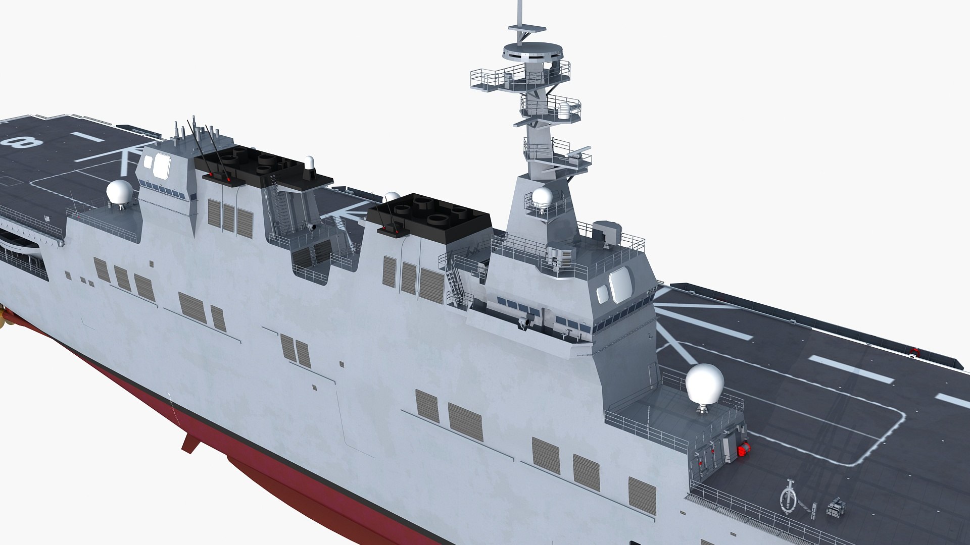 Hyuga Class Helicopter Destroyer 181 Model - TurboSquid 2171431