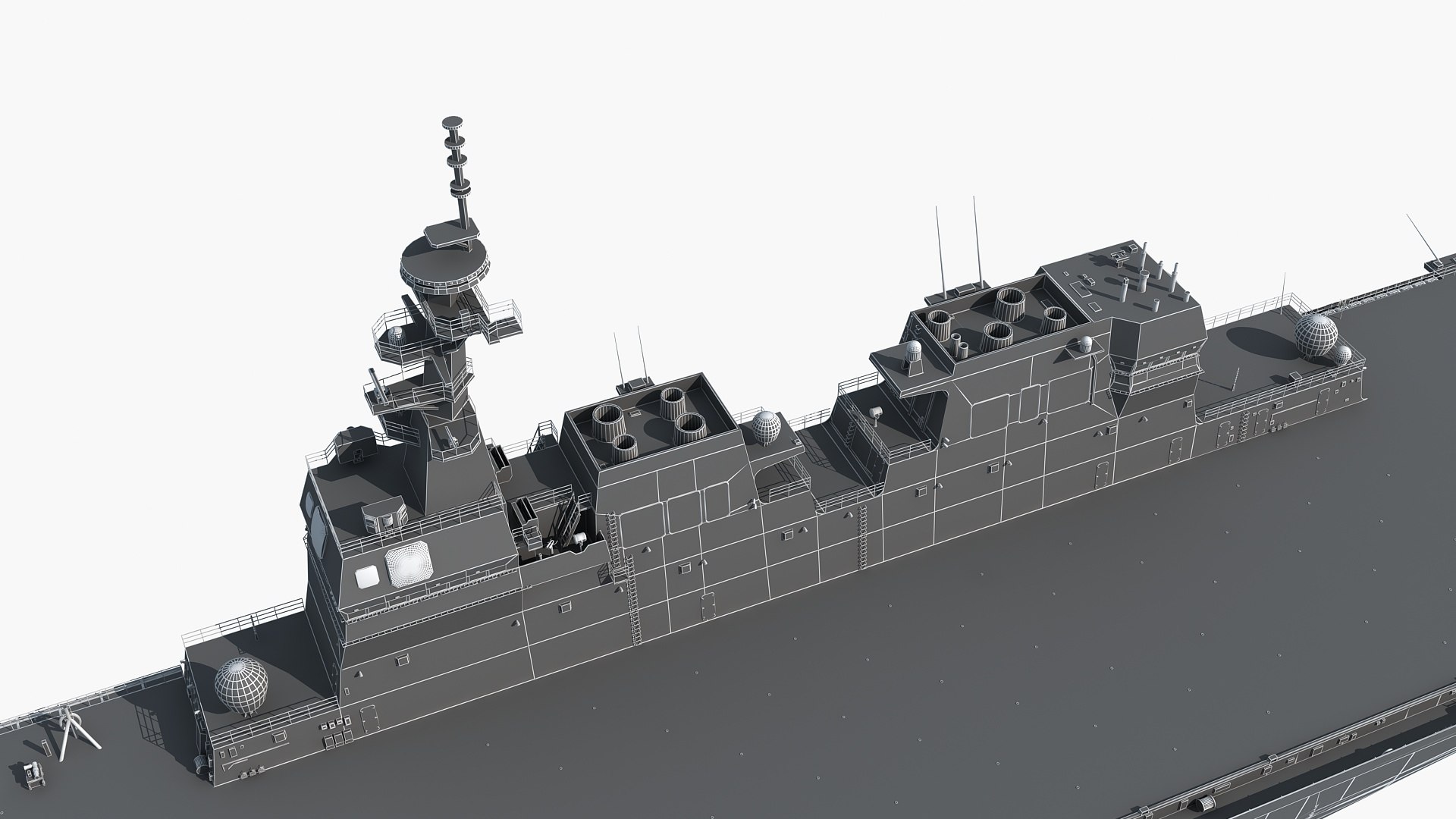 Hyuga Class Helicopter Destroyer 181 Model - TurboSquid 2171431