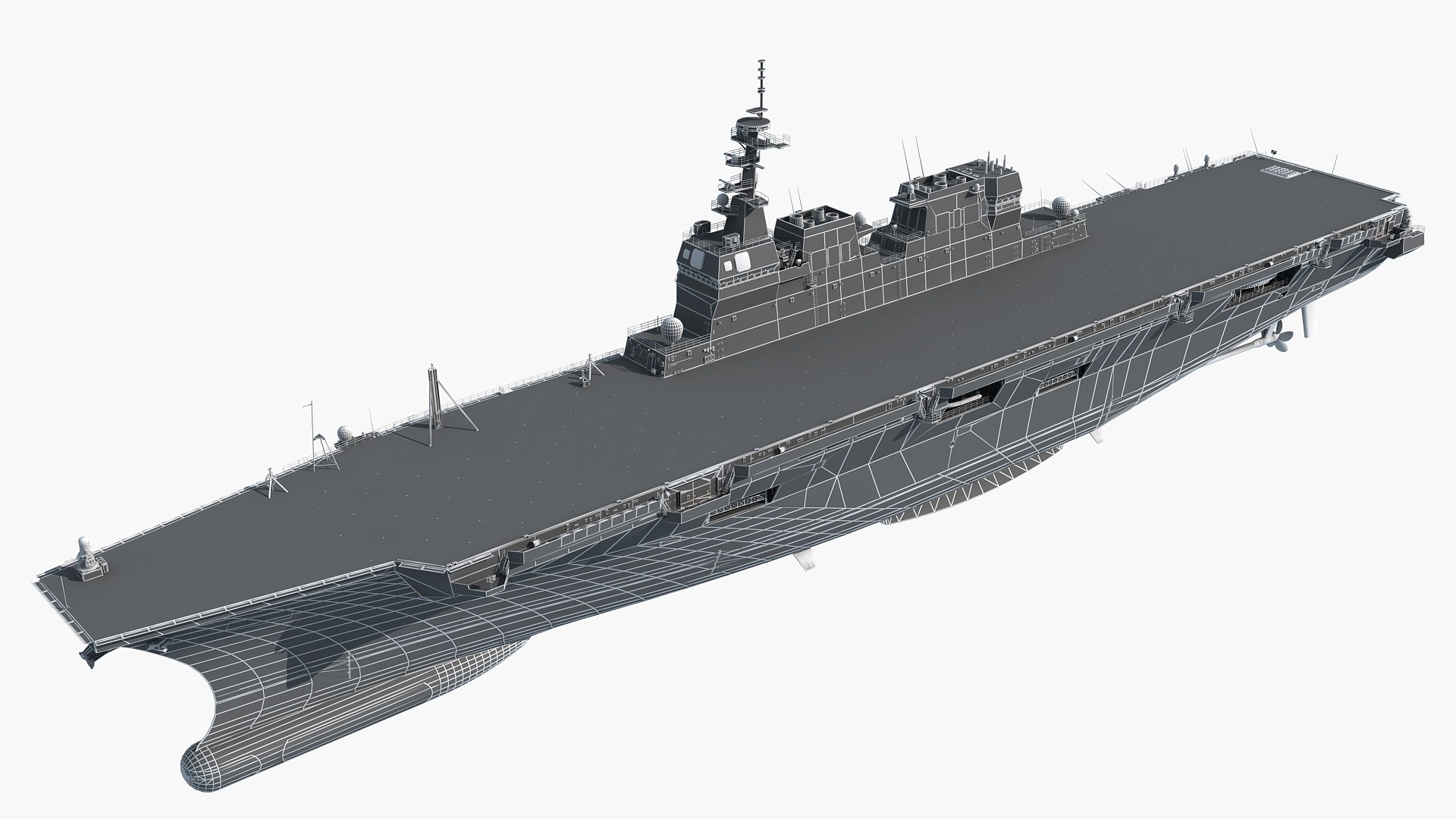 Hyuga Class Helicopter Destroyer 181 Model - TurboSquid 2171431