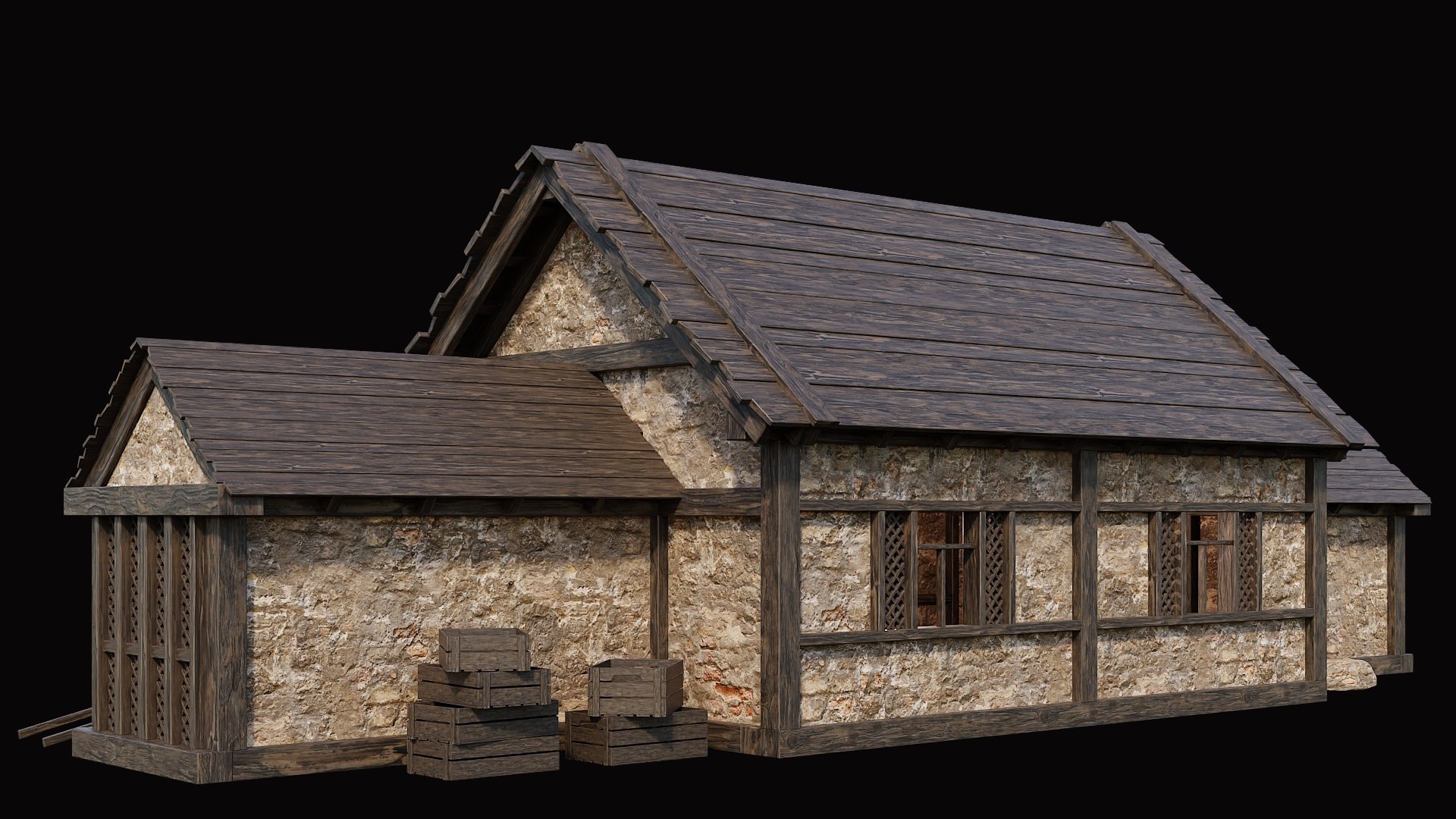 3D Medieval Village Pack - 10 Assets - 4K Textures Game Ready ...