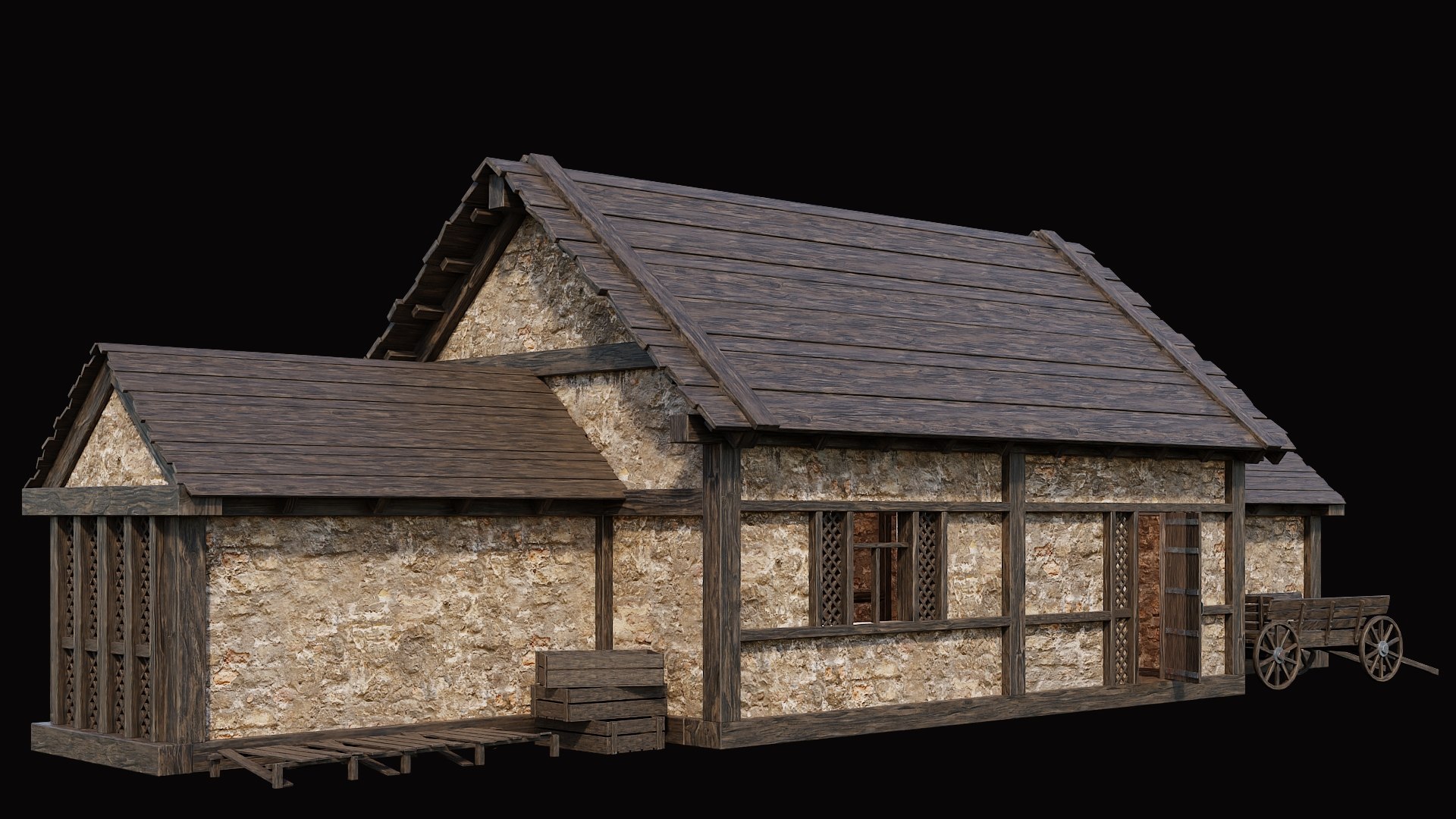 3D Medieval Village Pack - 10 Assets - 4K Textures Game Ready ...