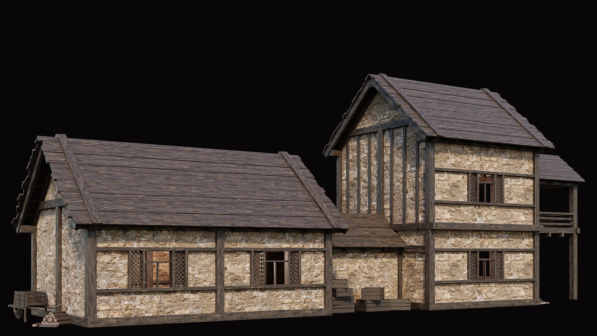 3D Medieval Village Pack - 10 Assets - 4K Textures Game Ready ...