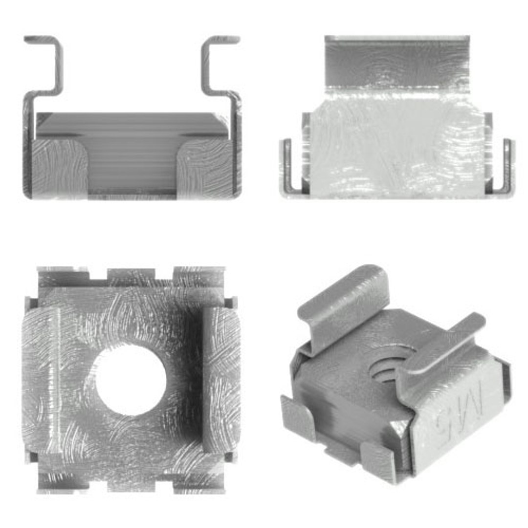 Cage Nut M5 3d 3ds