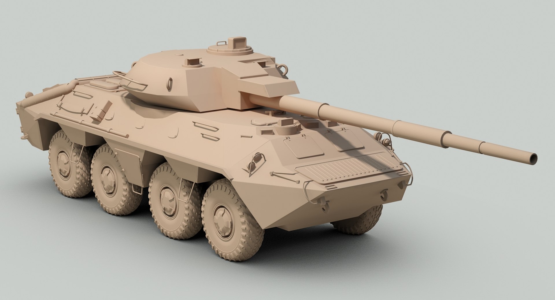 Soviet 2s14 Zhalo Tank Destroyer 3D Model - TurboSquid 1282081