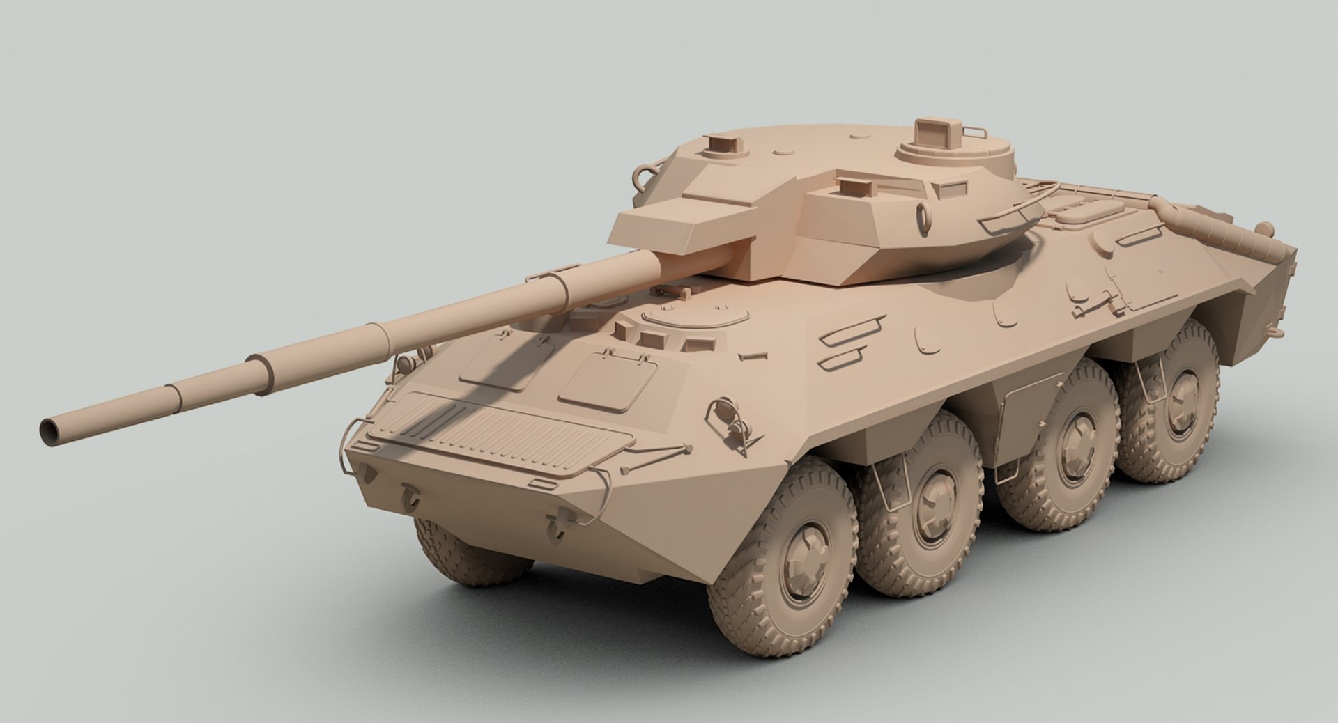 Soviet 2s14 Zhalo Tank Destroyer 3D Model - TurboSquid 1282081