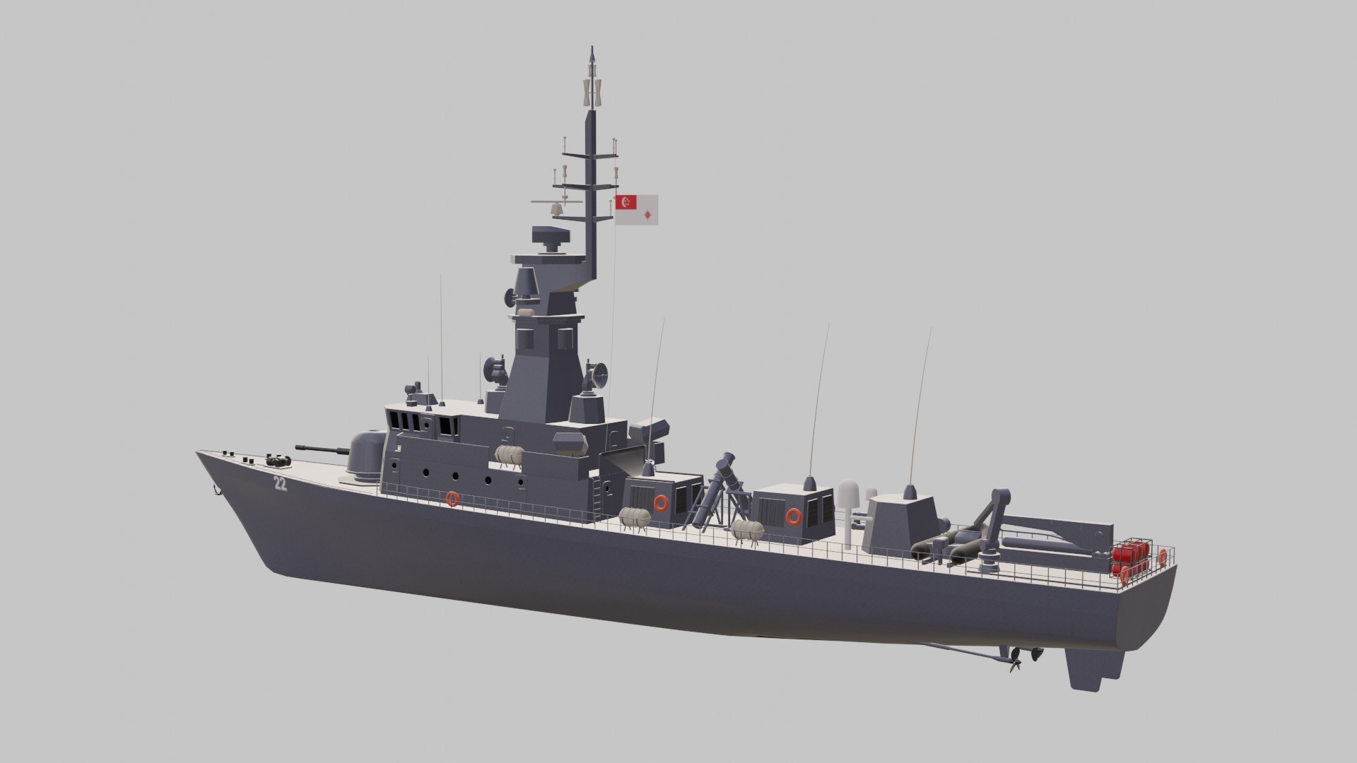 Victory-class Missile Corvette Model - TurboSquid 2248804