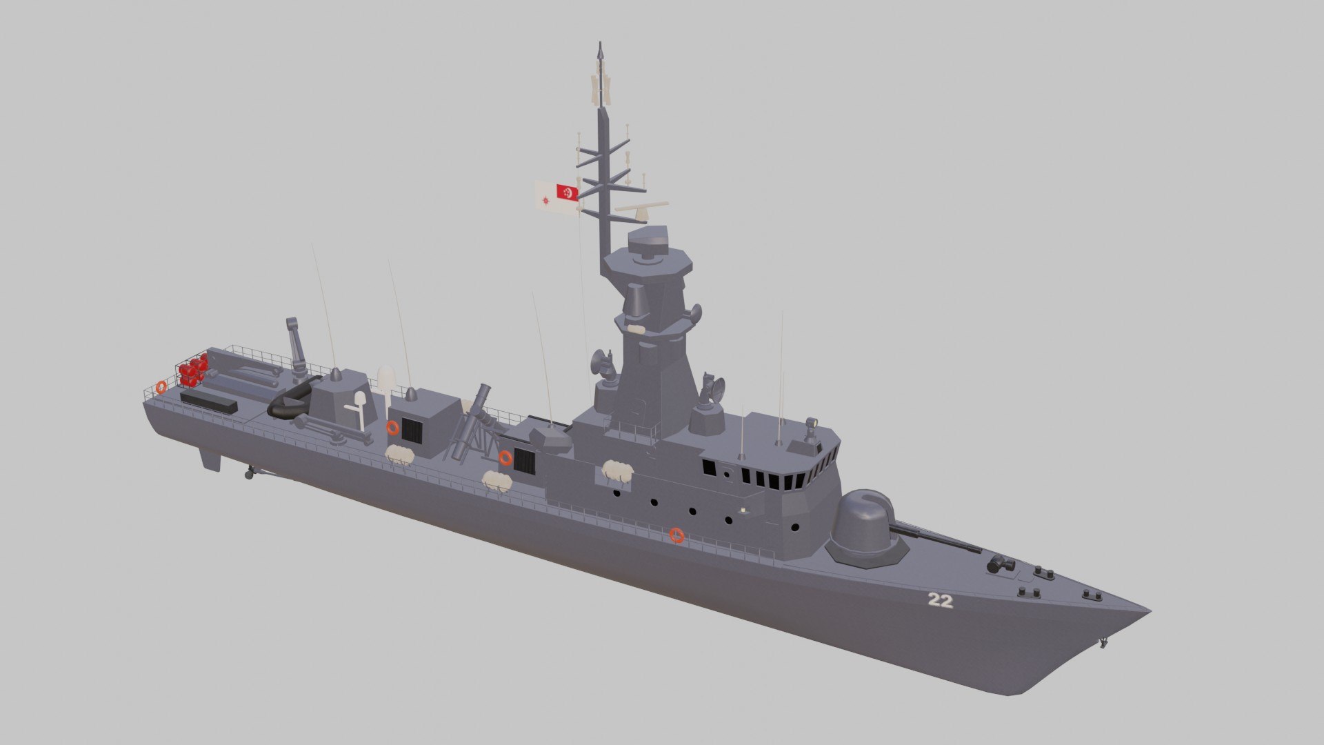 Victory-class Missile Corvette Model - TurboSquid 2248804