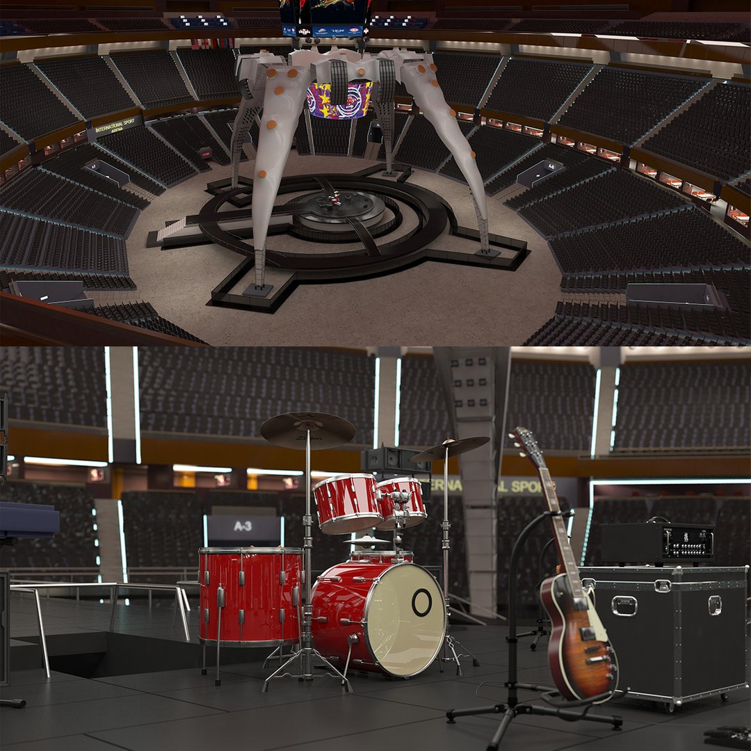 3D Concert Stadium 3D model - TurboSquid 1866726