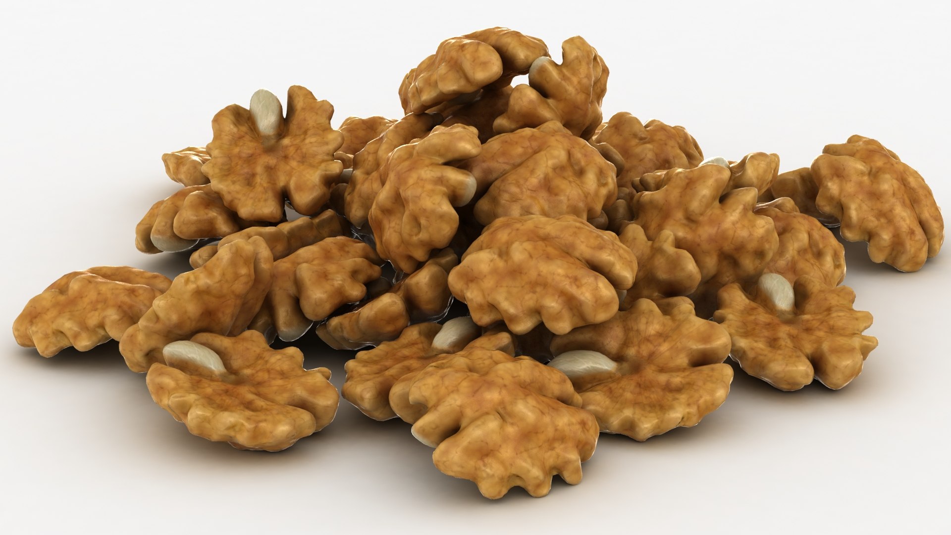 Realistic Walnut Kernel Pile Model - TurboSquid 1570871
