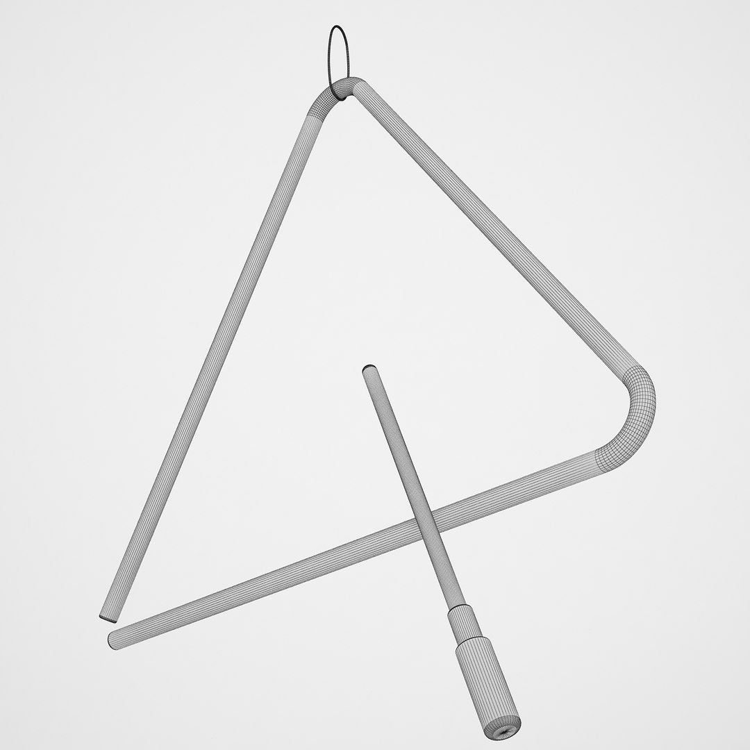 3d Model Music Triangle