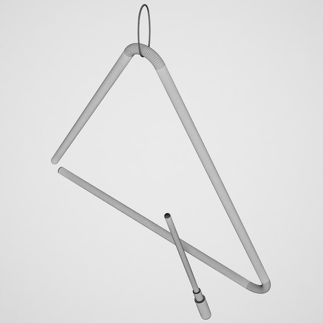 3d Model Music Triangle