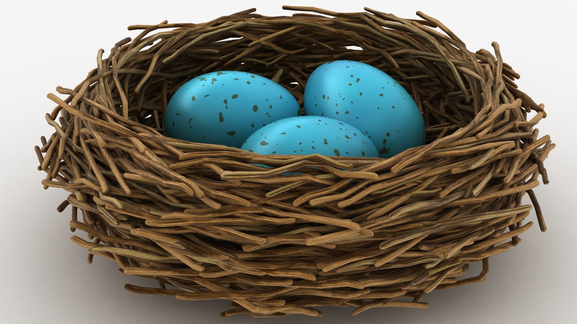 Realistic Bird Nest 03 3D Model - TurboSquid 1561424