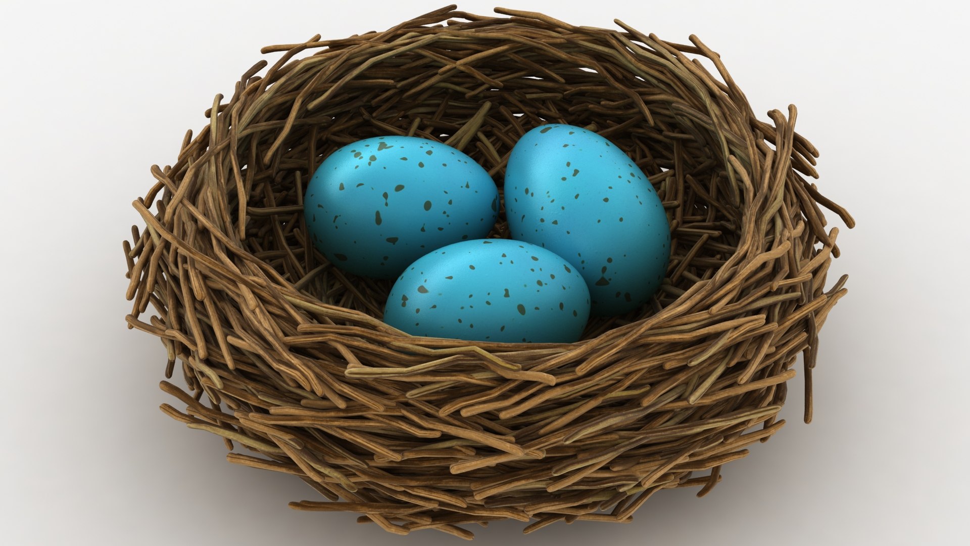 Realistic Bird Nest 03 3D Model - TurboSquid 1561424