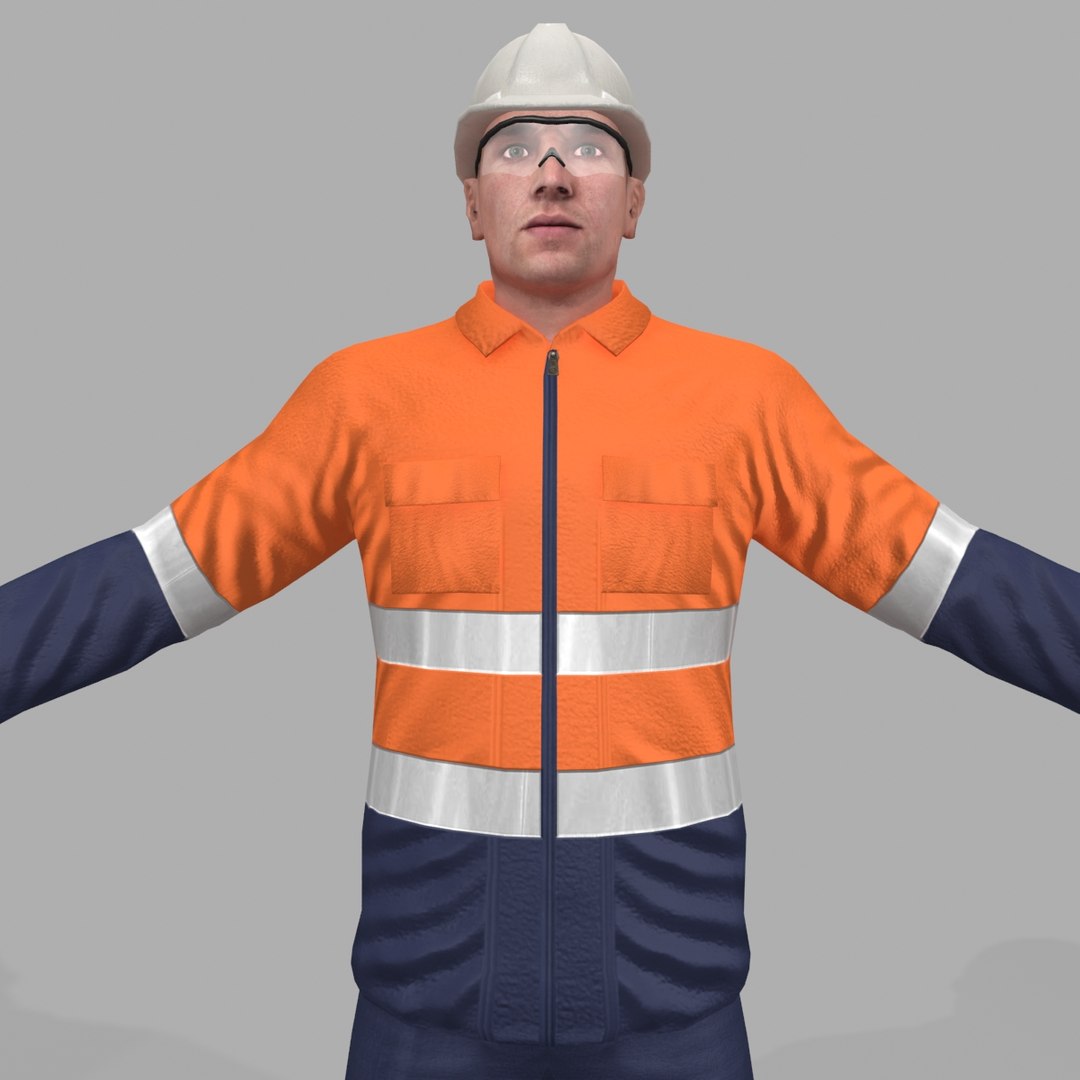 Safety Worker 3D - TurboSquid 1347435