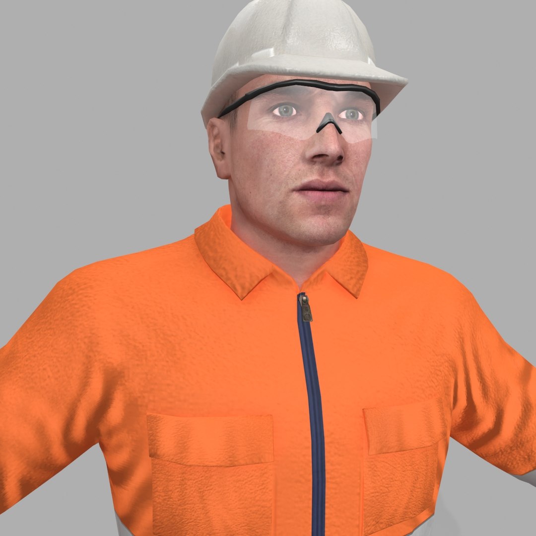 Safety Worker 3D - TurboSquid 1347435