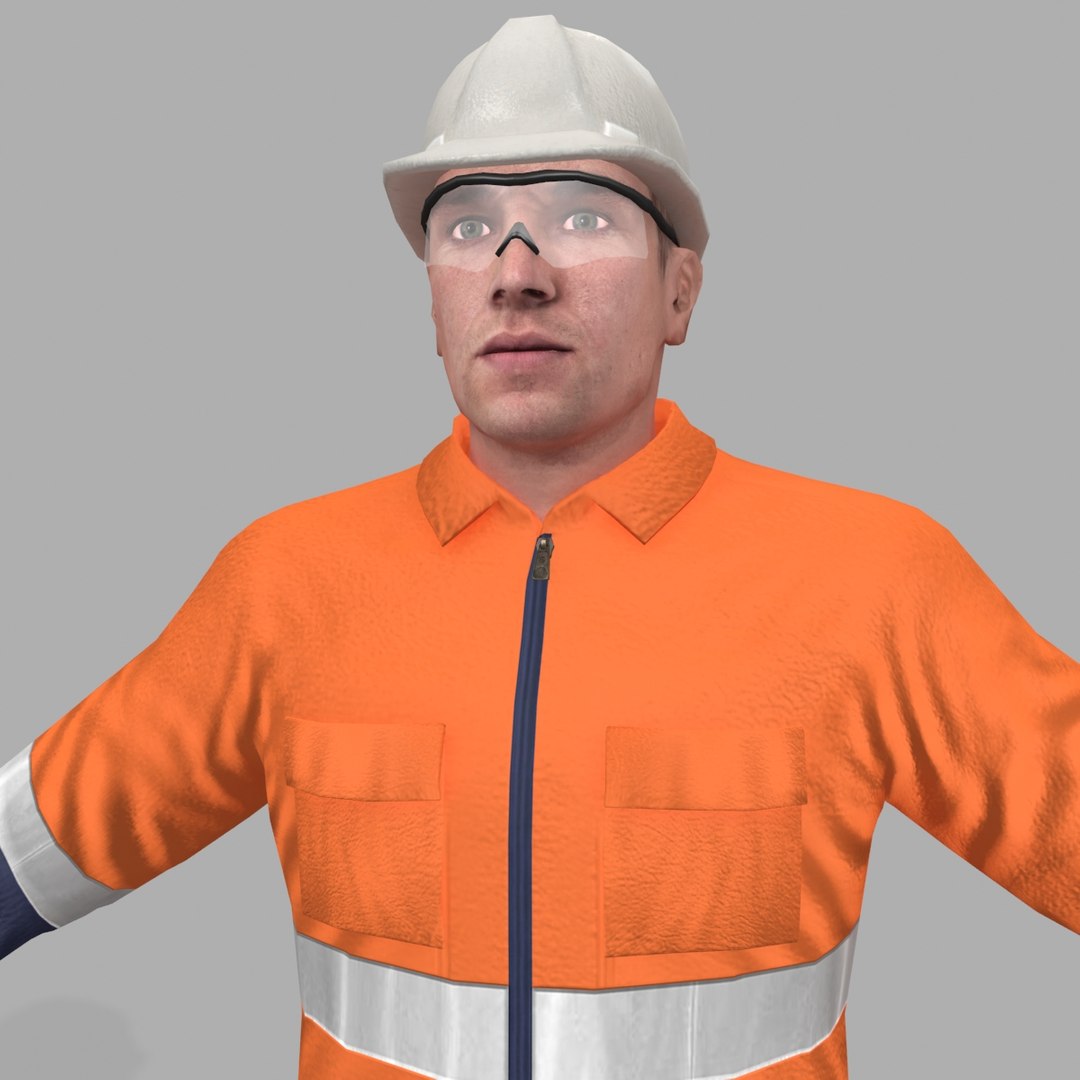 Safety Worker 3D - TurboSquid 1347435