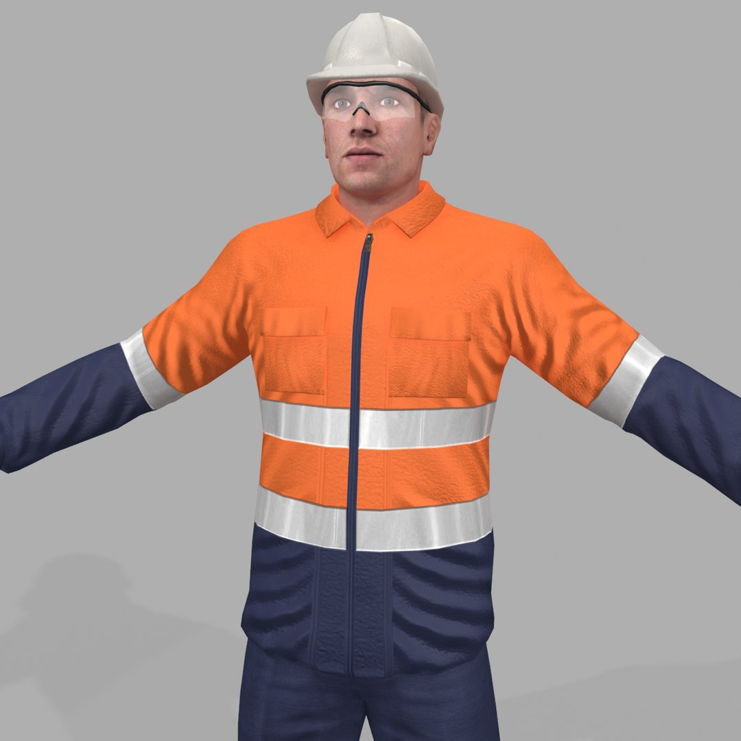 Safety Worker 3D - TurboSquid 1347435