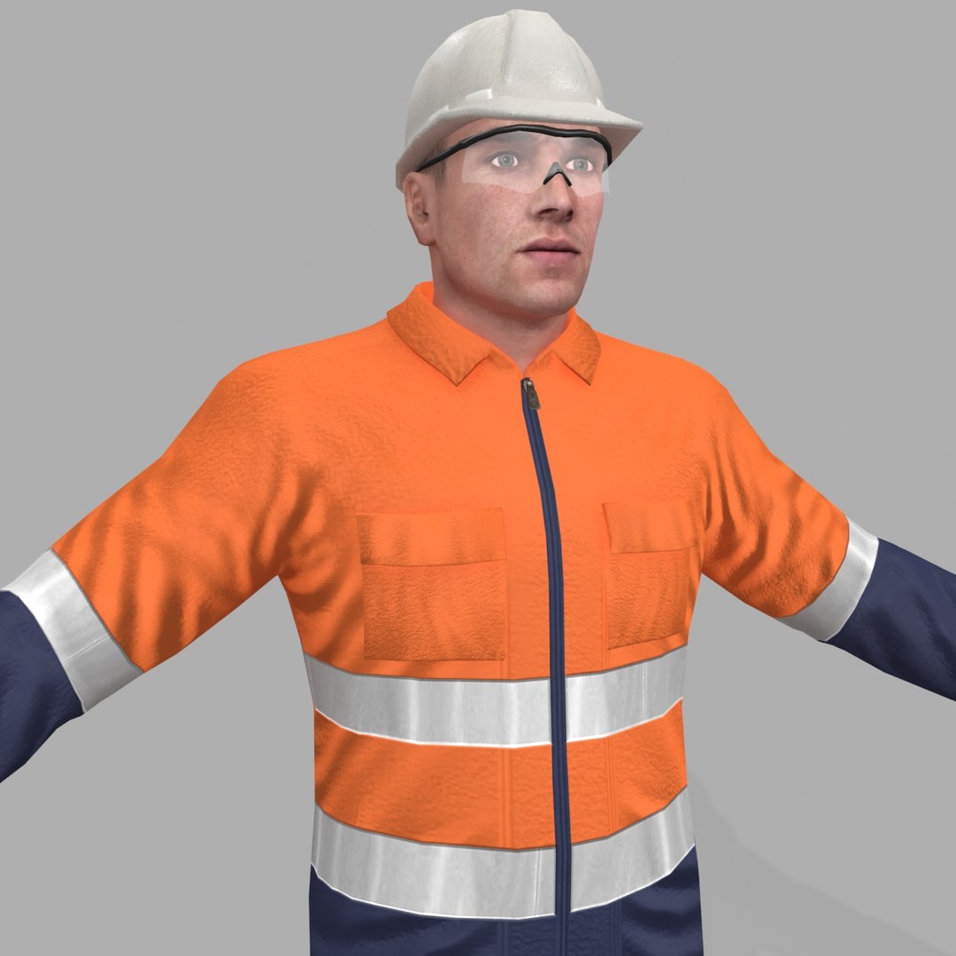 Safety Worker 3D - TurboSquid 1347435