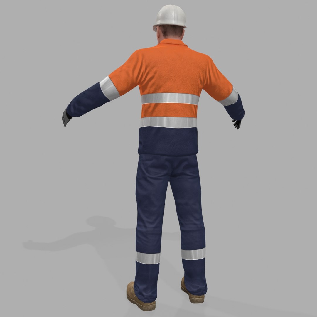 Safety Worker 3D - TurboSquid 1347435