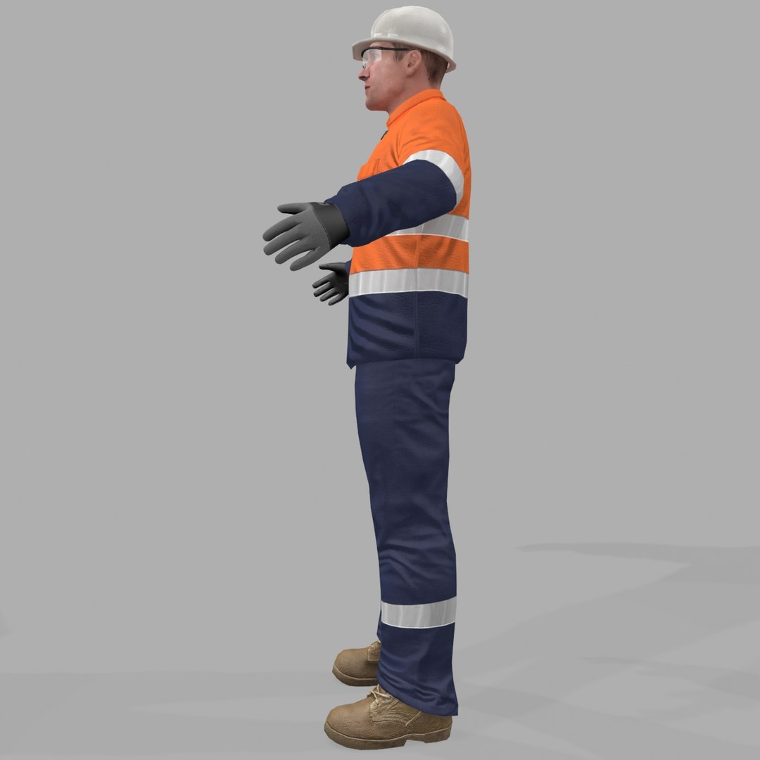 Safety Worker 3D - TurboSquid 1347435