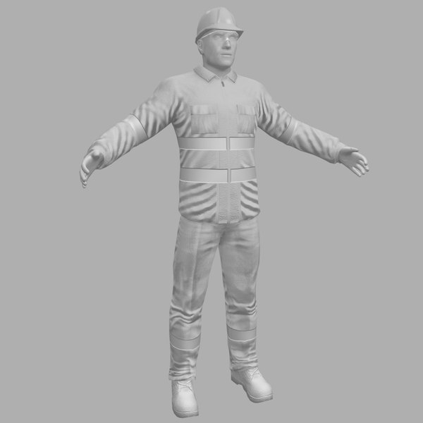 Safety worker 3D - TurboSquid 1347435