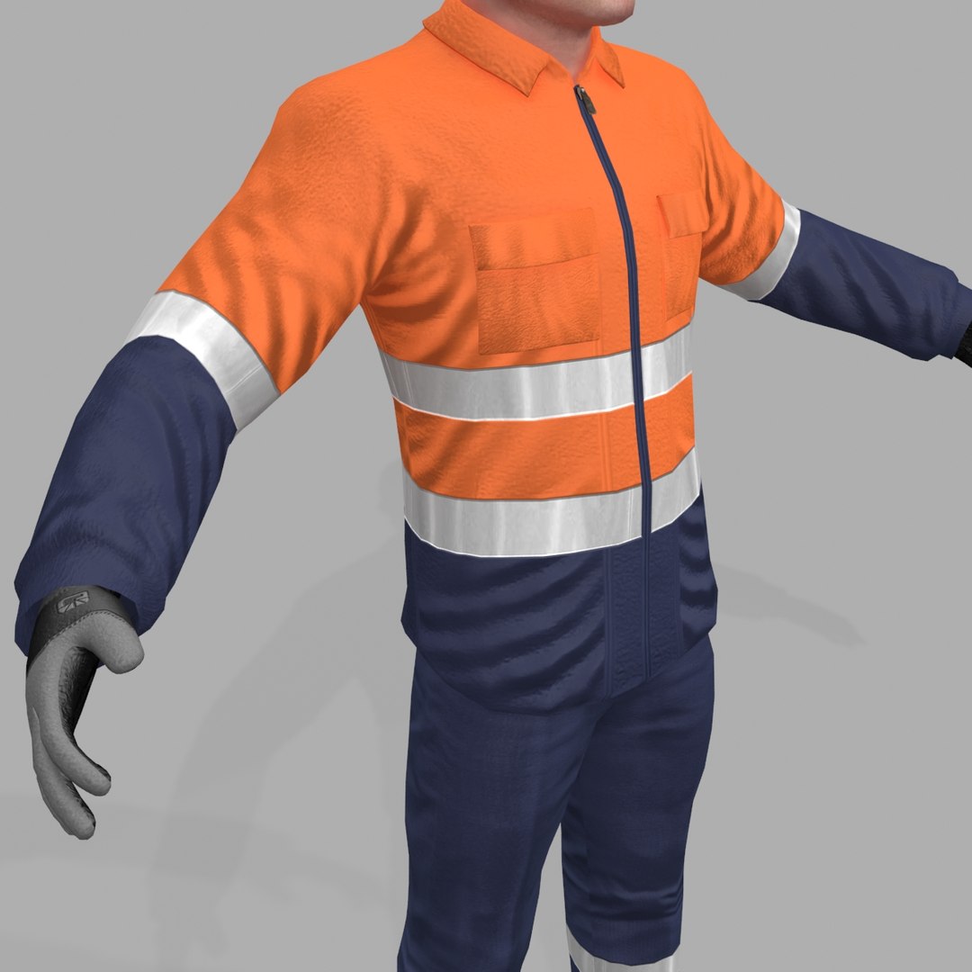 Safety Worker 3D - TurboSquid 1347435