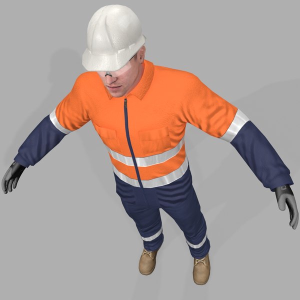 Safety worker 3D - TurboSquid 1347435