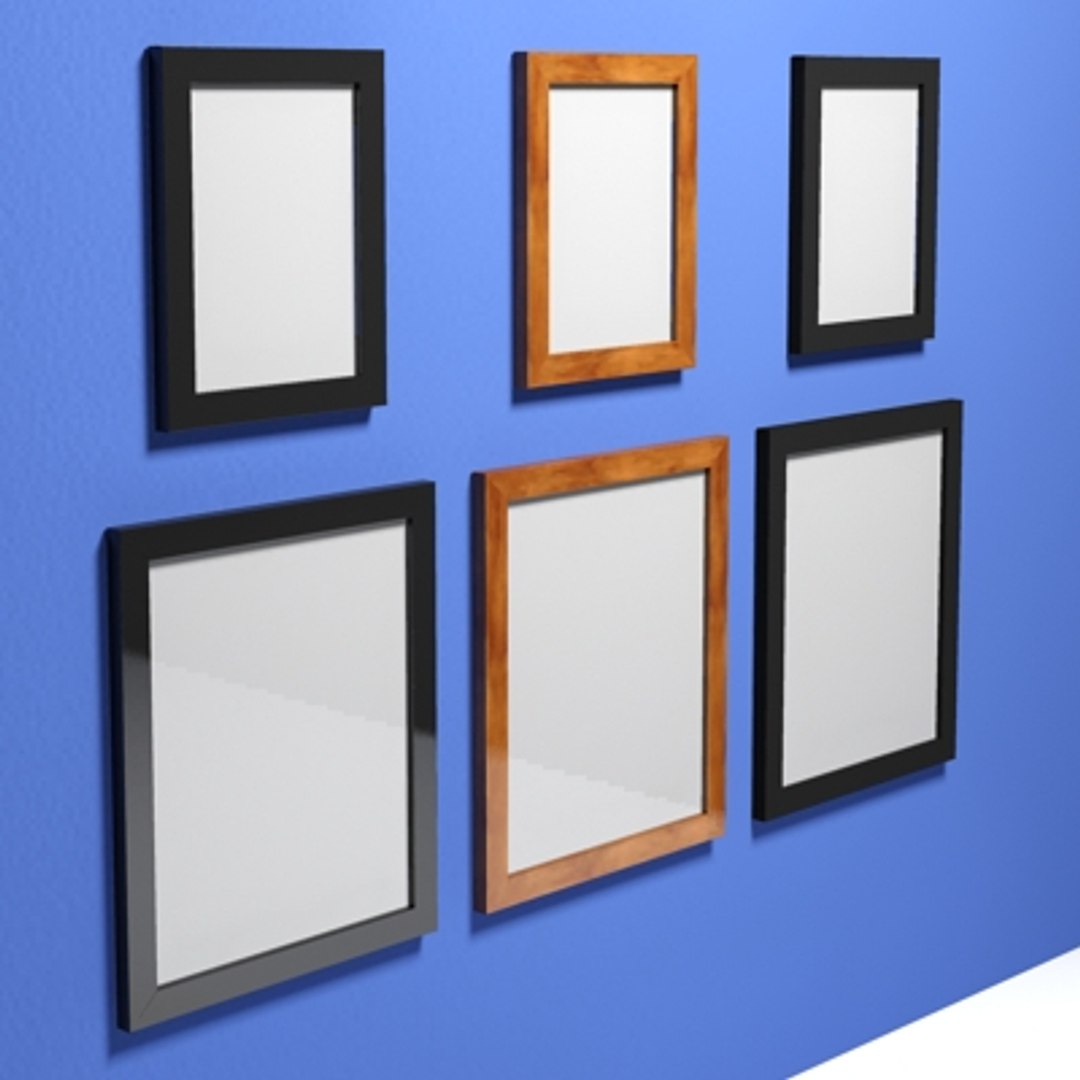 basic picture frames scale 3d max
