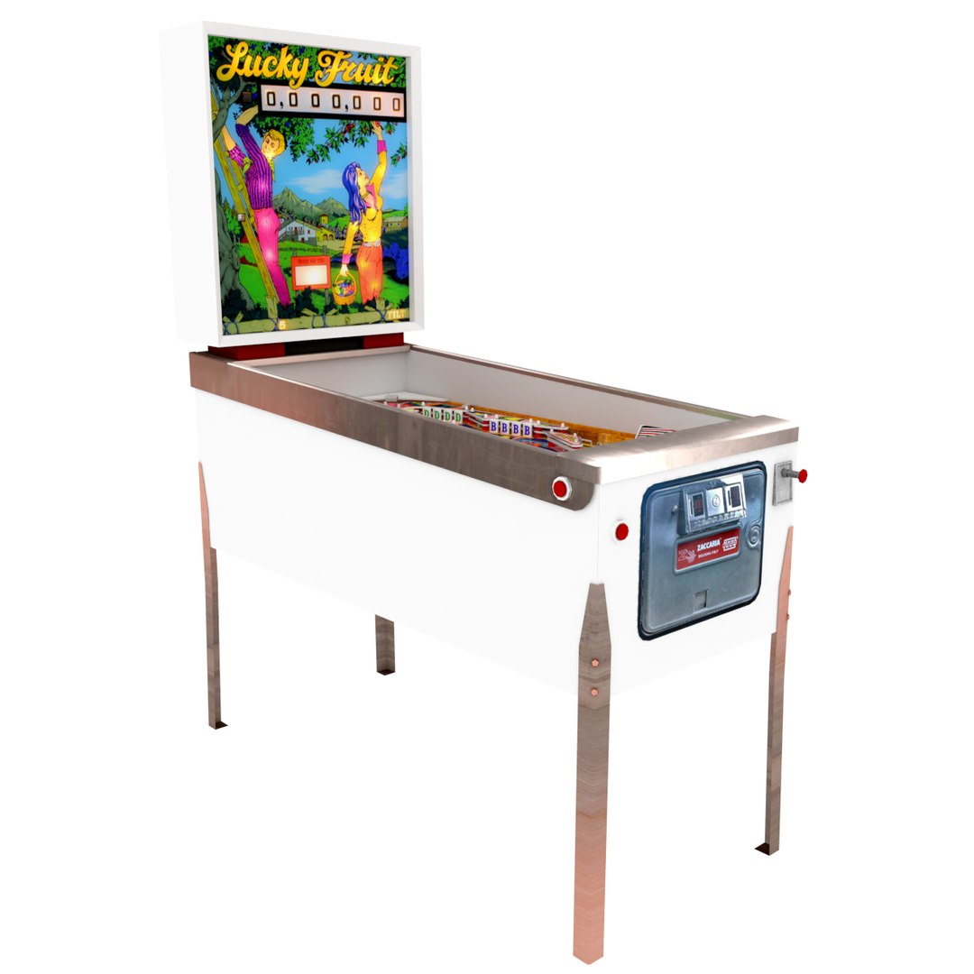3D Pinball Machine Zaccaria - TurboSquid 1436832