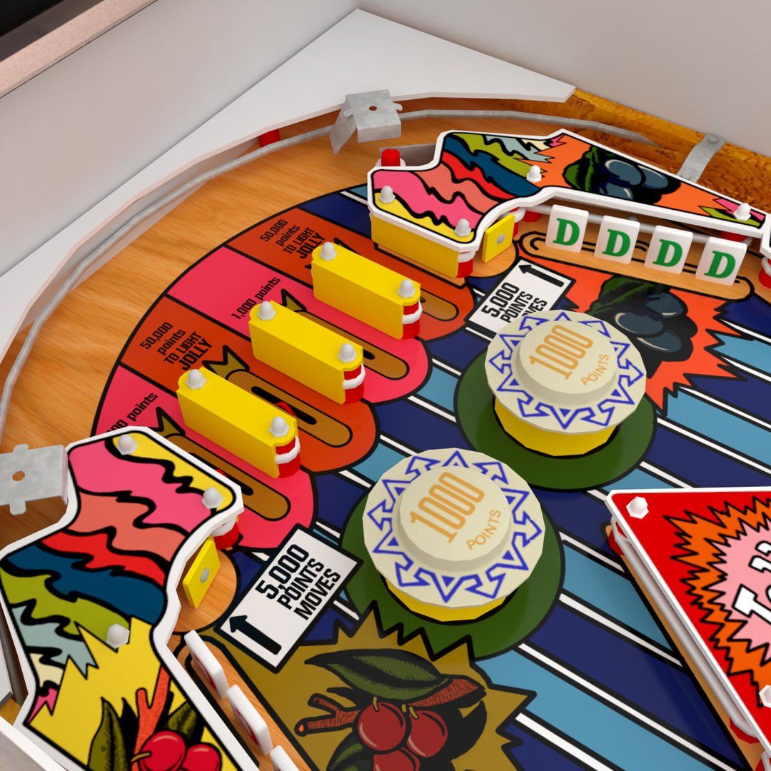 3D Pinball Machine Zaccaria - TurboSquid 1436832