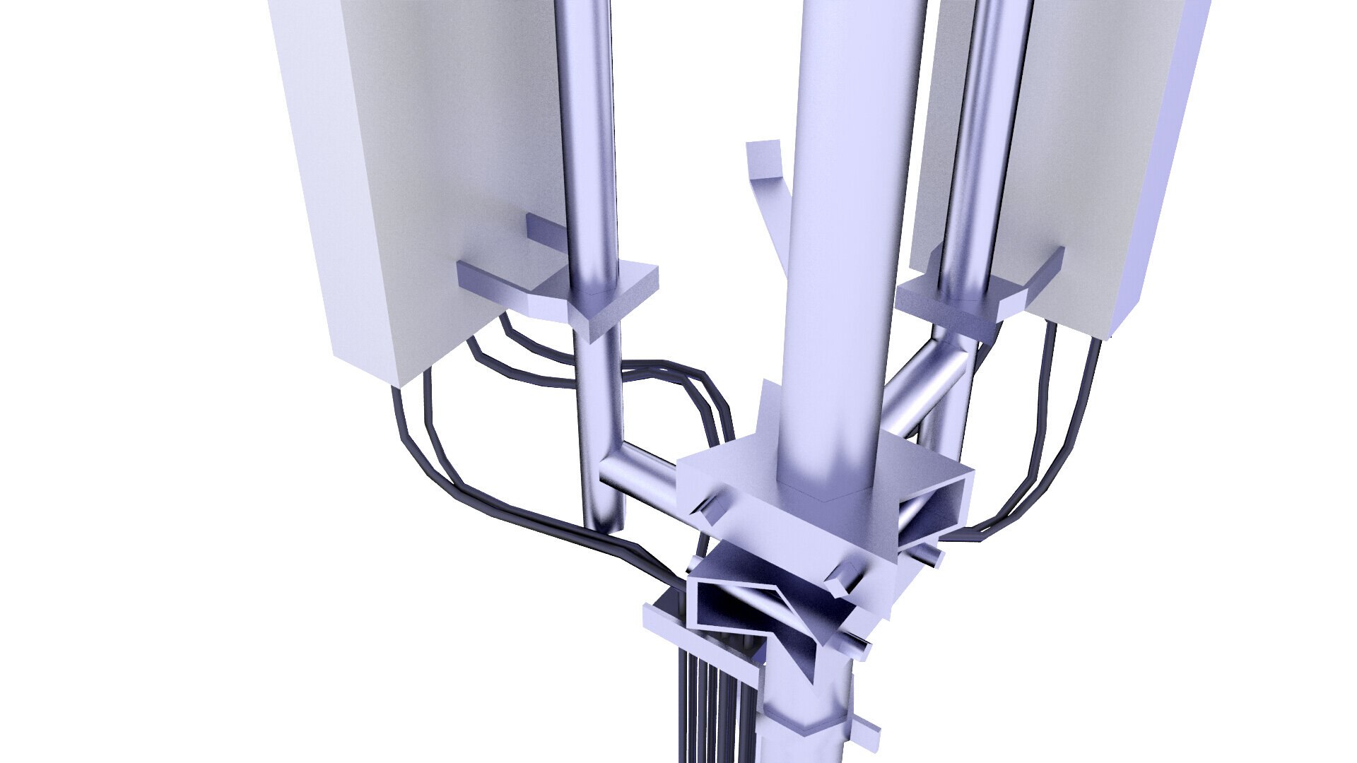 3D BTS Cell Phone Mast Low 8 - TurboSquid 1822572