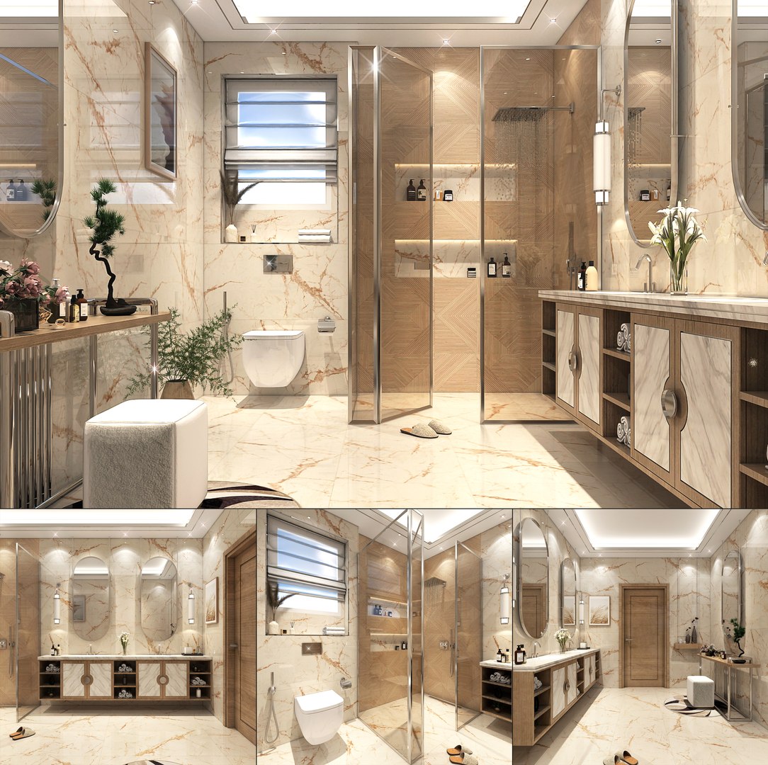 3D Bathroom Master - TurboSquid 1943496