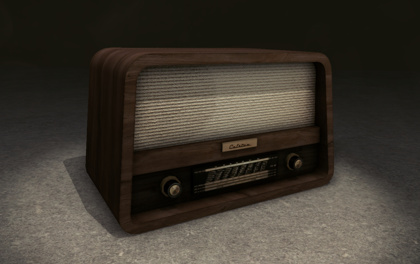 3d retro radio model