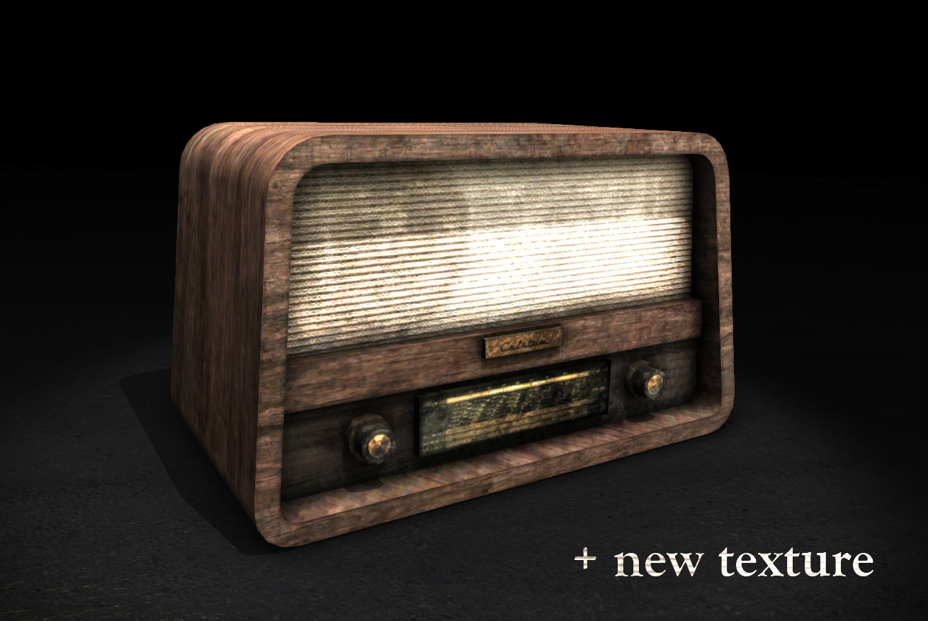 3d retro radio model