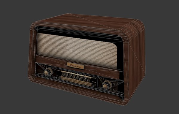 3d retro radio model