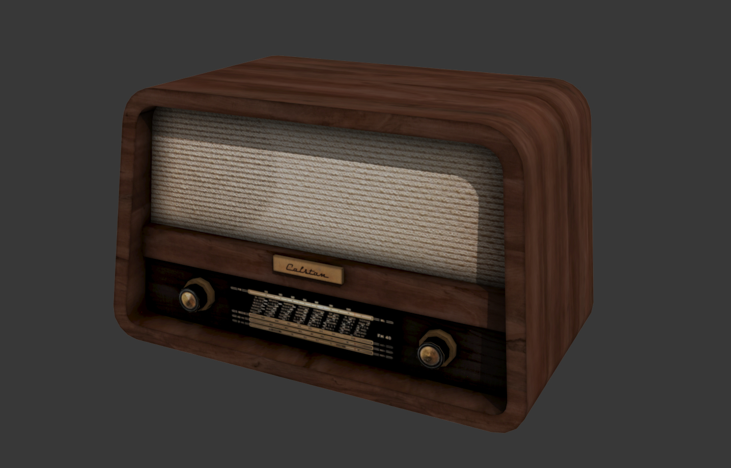 3d retro radio model