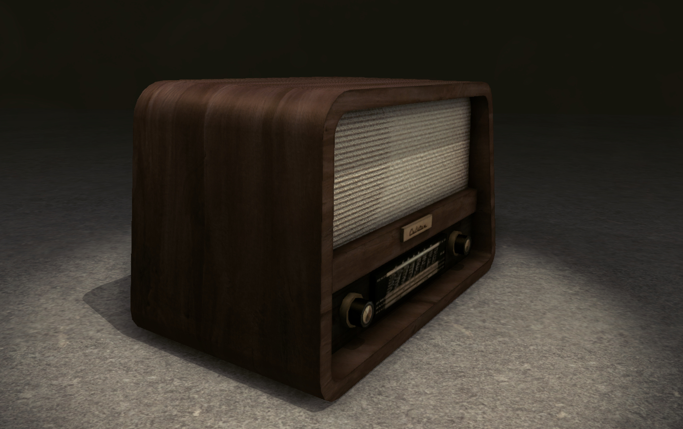 3d retro radio model