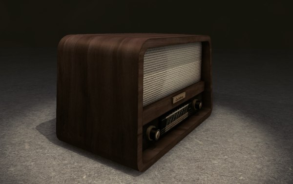 3d retro radio model