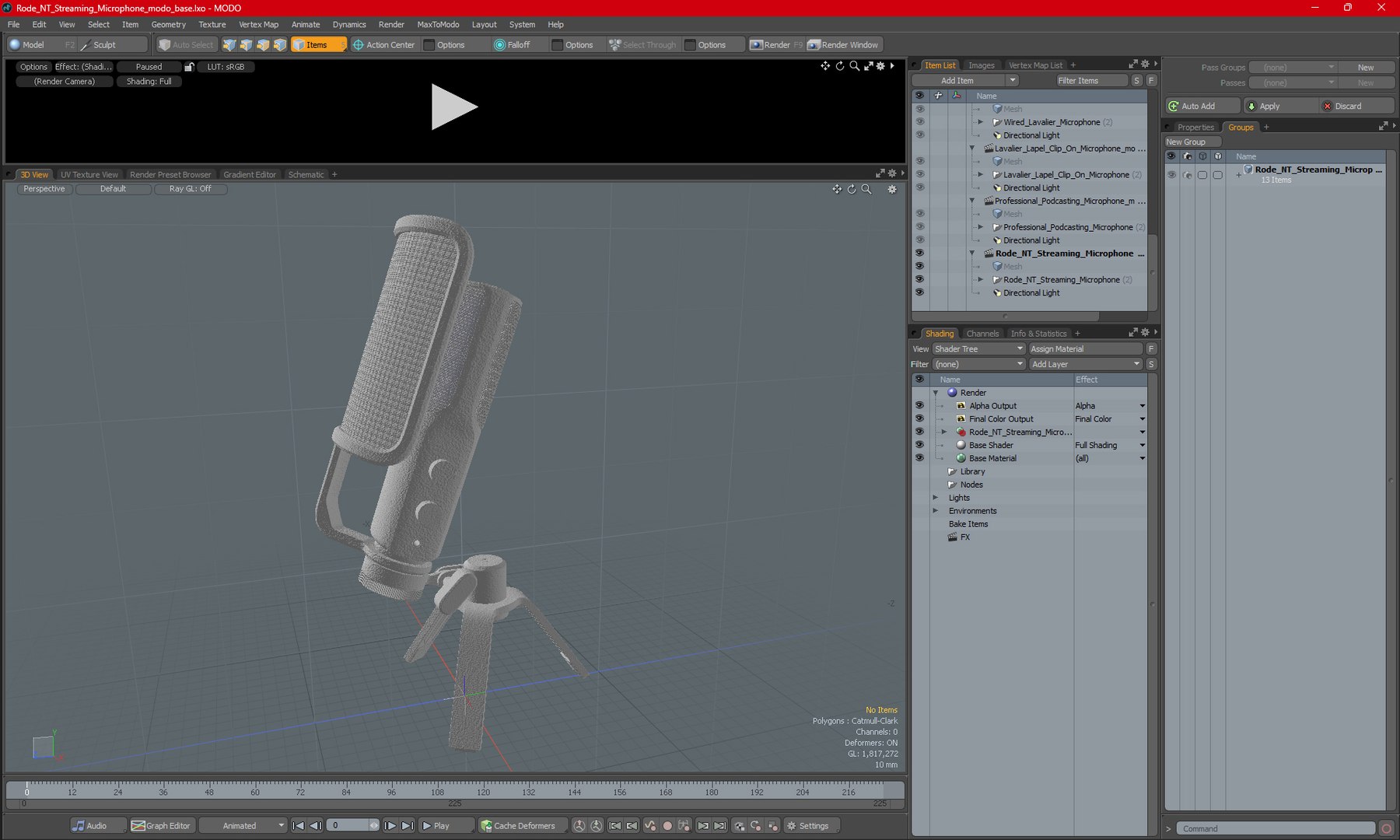 Rode NT Streaming Microphone 3D model - TurboSquid 2161839