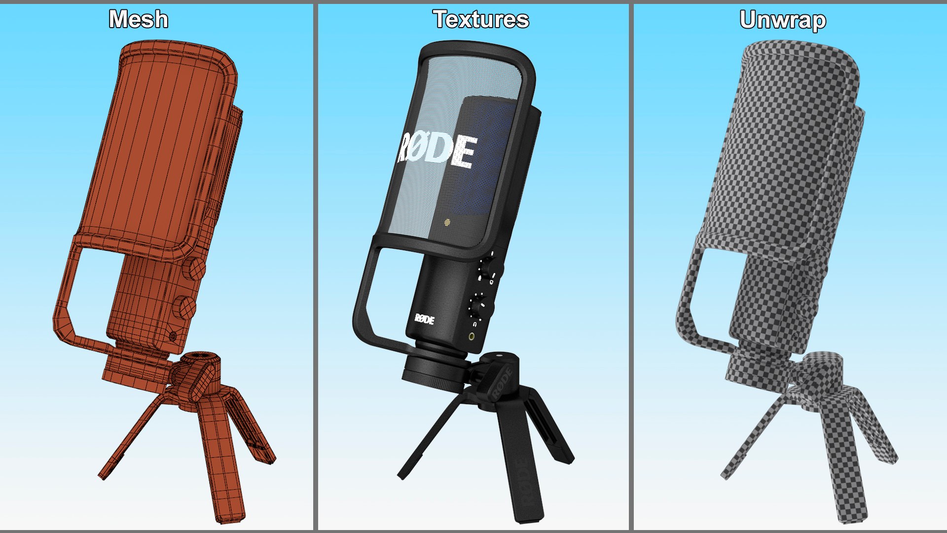 Rode NT Streaming Microphone 3D Model - TurboSquid 2161839