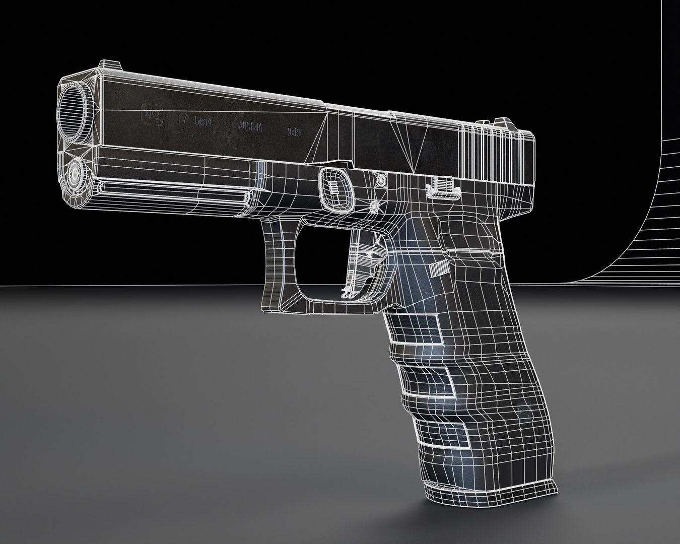 3D Glock 17 - TurboSquid 2355034