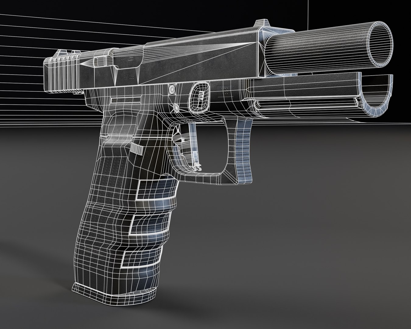 3D Glock 17 - TurboSquid 2355034