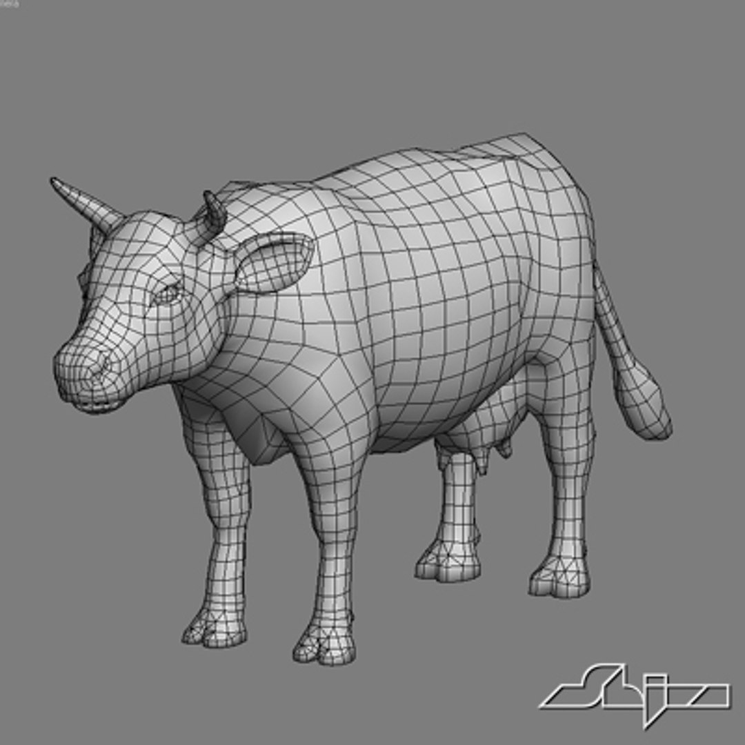 3d Cow Model