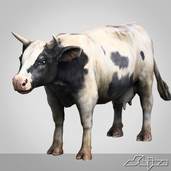 3d cow model