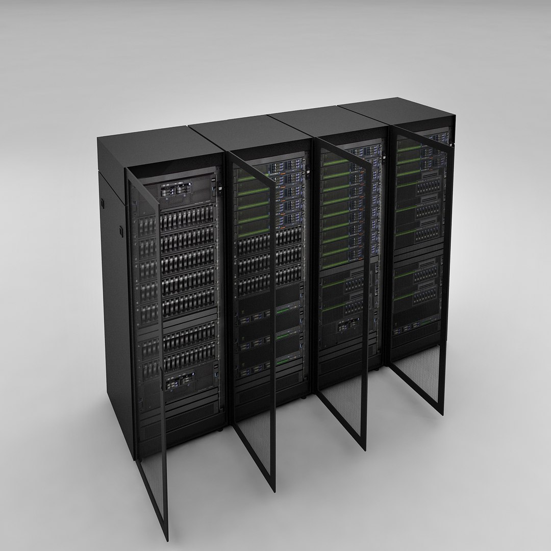 Server Racks - Ibm 3d Model