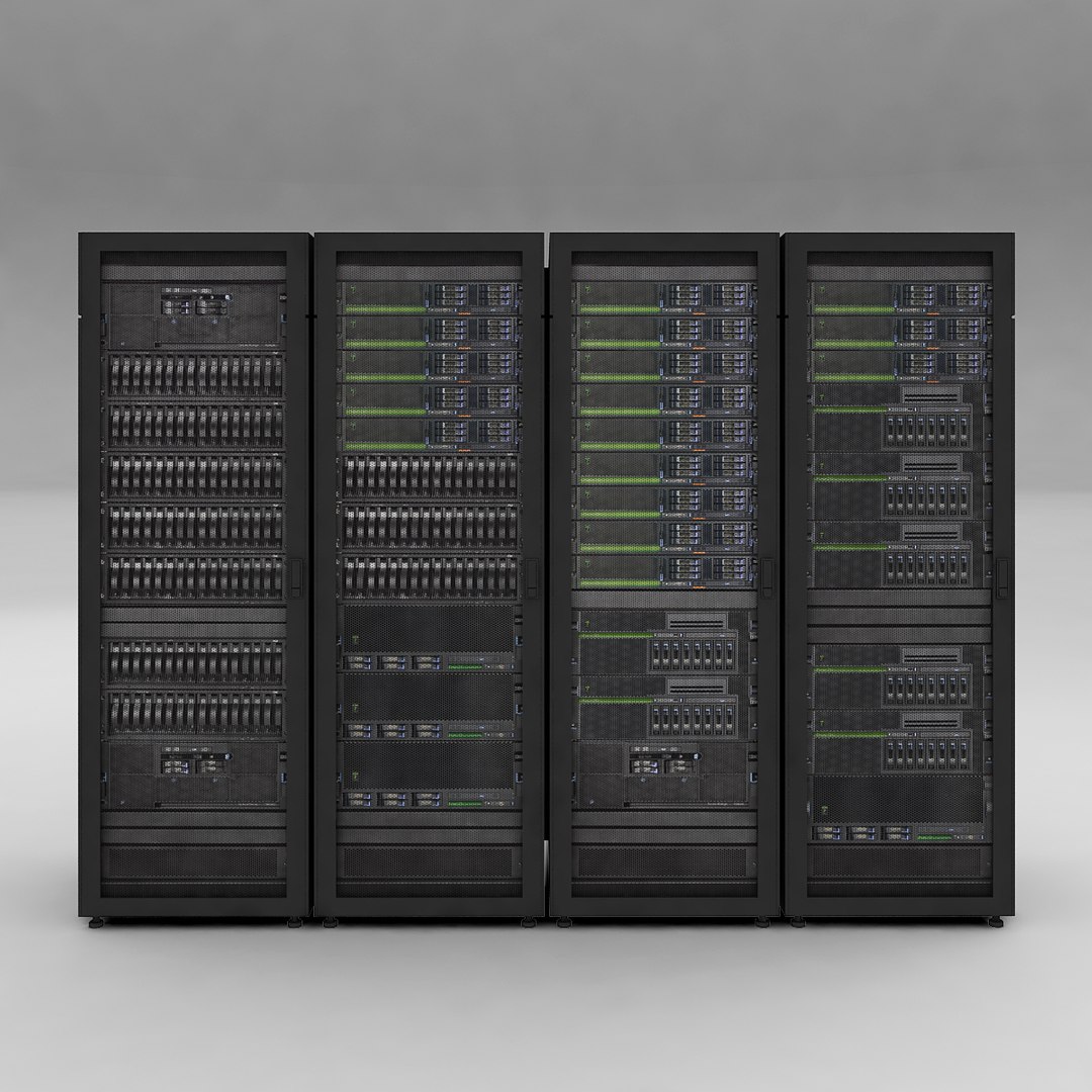 Server Racks - Ibm 3d Model