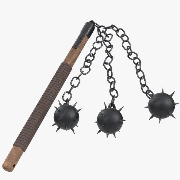 modelo 3d Three ball medieval flail - TurboSquid 2006071