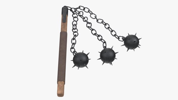 Three ball medieval flail Modelo 3D - TurboSquid 2006071