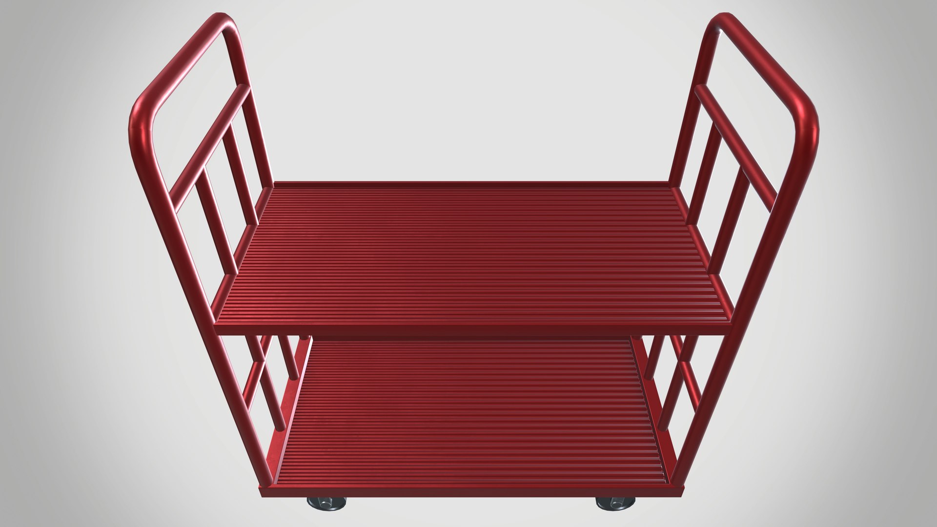 Red Luggage Trolley 3D Model - TurboSquid 2255637